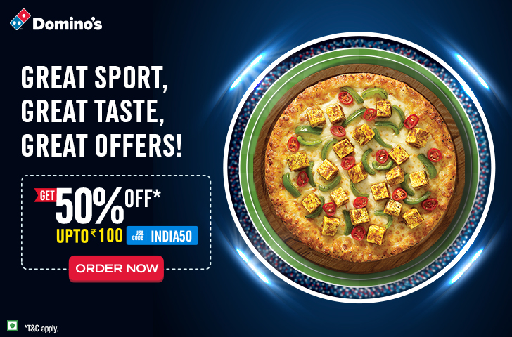 Order Now From Domino's & Get 50% Off On Your Favorite Pizzas - PaisaWapas